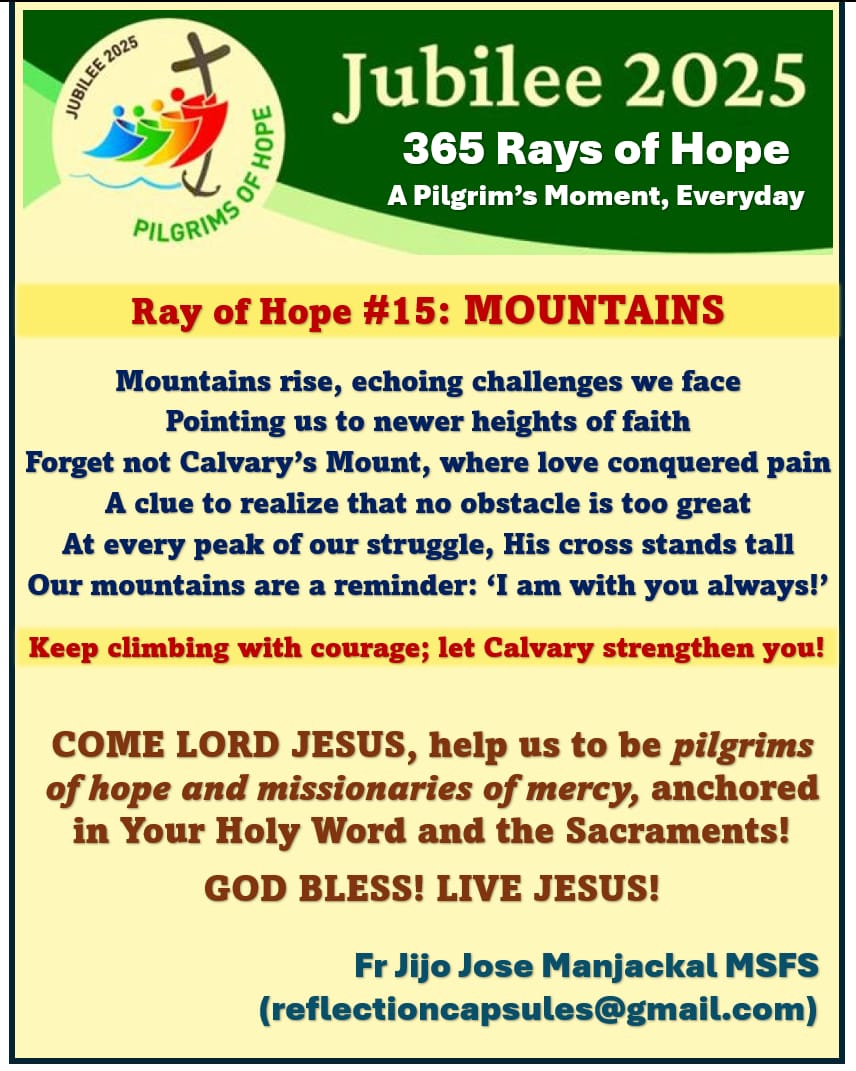 Rays of Hope #15 Mountains – Reflection Capsules