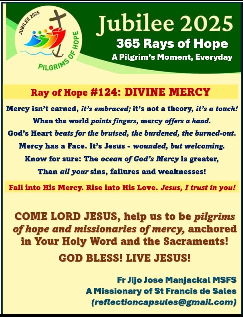 Rays of Hope #124 Divine Mercy – Reflection Capsules
