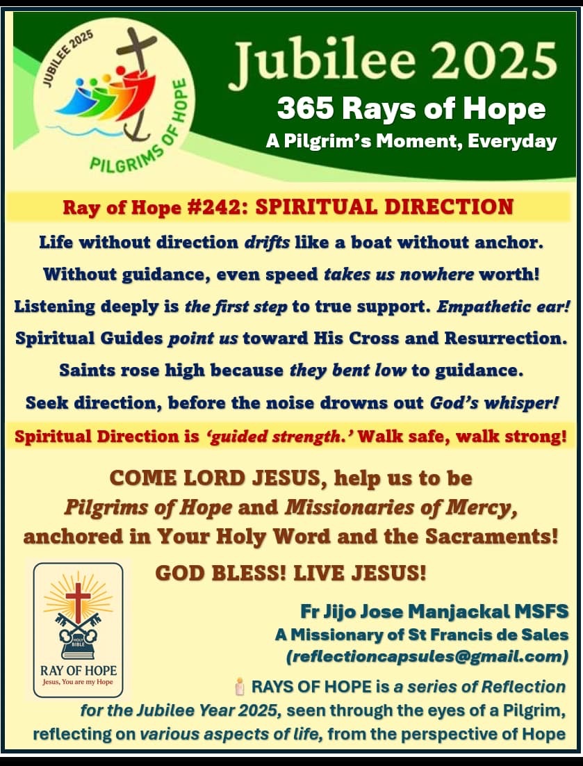 Ray of Hope #242: Spiritual Direction – Reflection Capsules