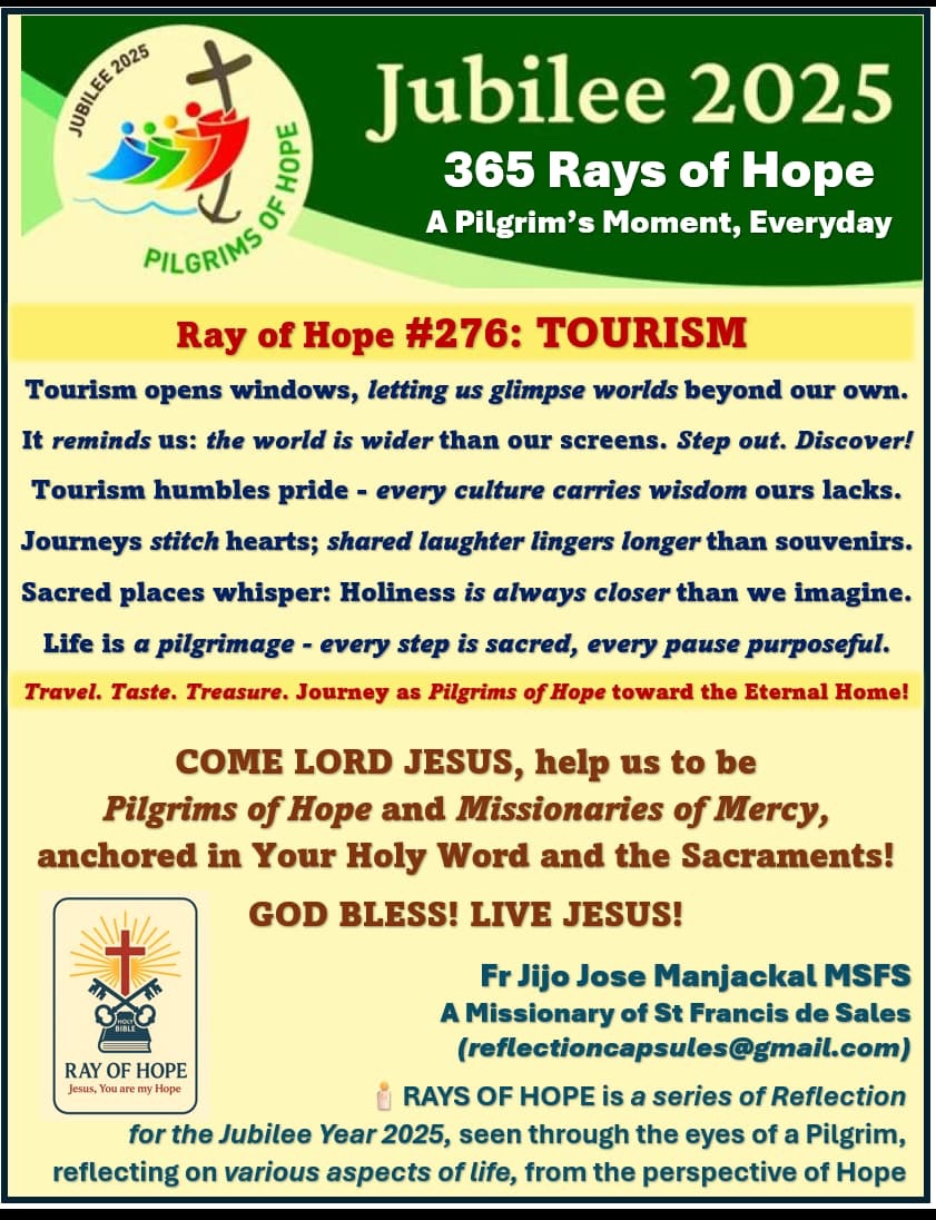 Ray of Hope #276: Tourism – Reflection Capsules