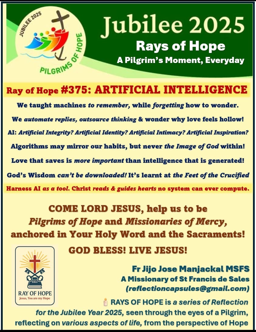 Ray of Hope #375: Artificial Intelligence – Reflection Capsules
